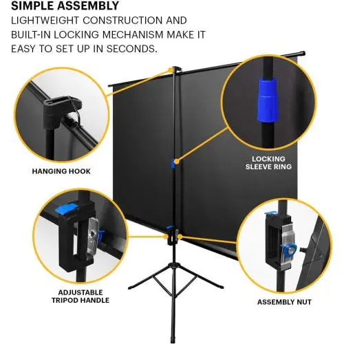 KODAK 100 Projector Screen With Stand