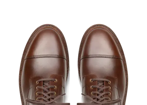 GRANT STONE Cap Toe Lace-up Boots