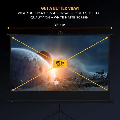 KODAK 80 Projector Screen With Stand