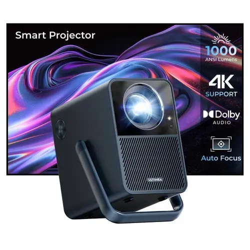 ULTIMEA Poseidon E40 Projector With Android Tv 11.0 Netflix 1300 Ansi Lumens Wifi,dolby Audio - Black