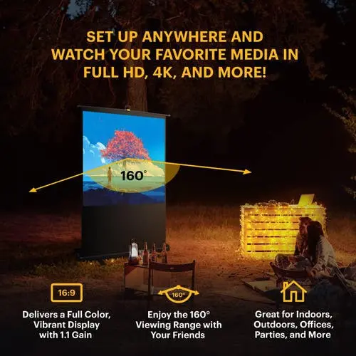 KODAK 60 Portable Projector Screen