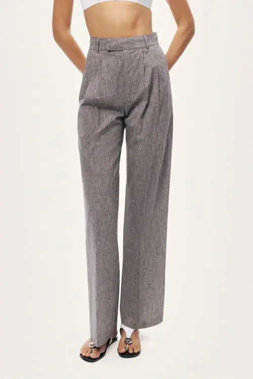 NOCTURNE Wide Leg Tailored Pants