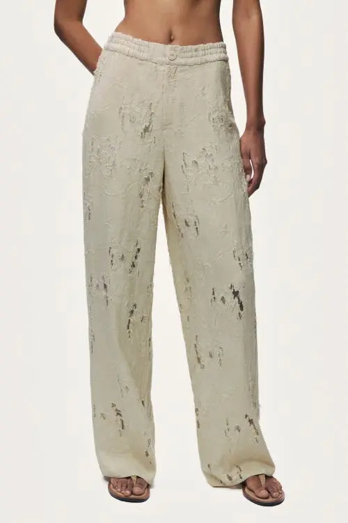 NOCTURNE Jacquard Wide Leg Trousers
