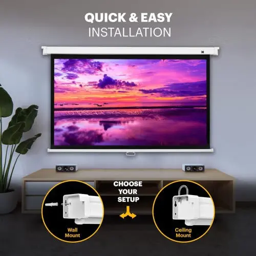KODAK 60 Manual Pull Down Projector Screen