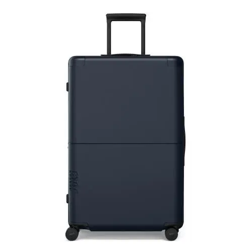 JULY Checked Plus Expandable - Navy