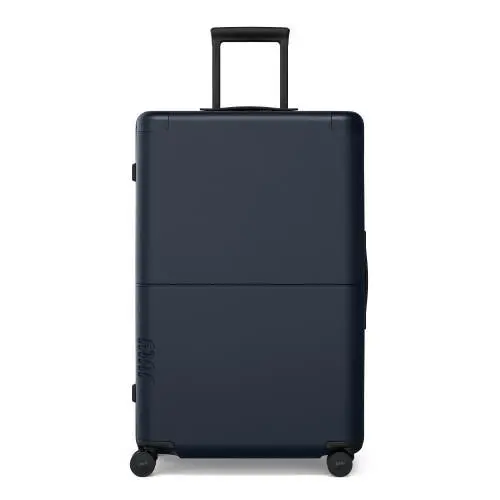 JULY Checked Plus Large Luggage - Navy
