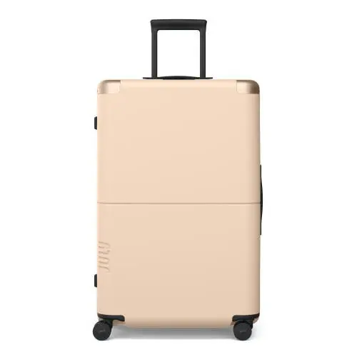 JULY Checked Plus Large Luggage - Sand