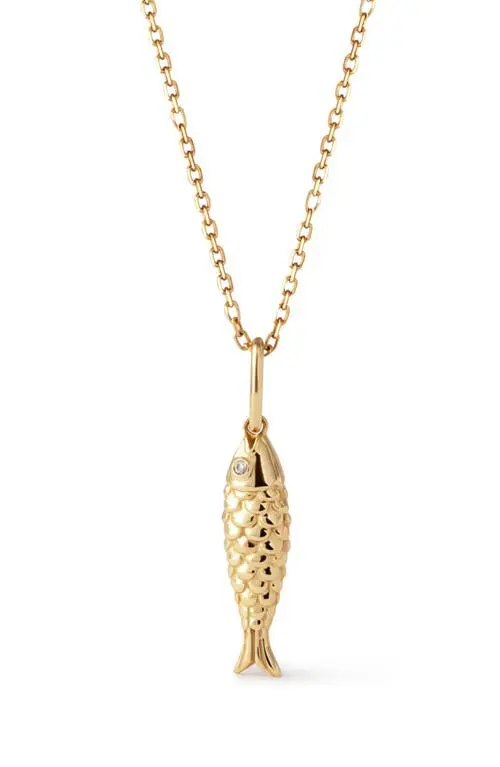 ANA LUISA Solid Yellow Fish Necklace