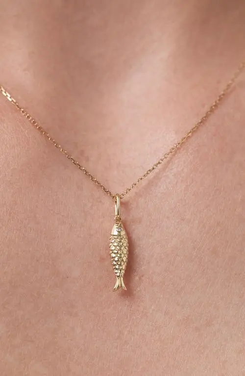 ANA LUISA Solid Yellow Fish Necklace