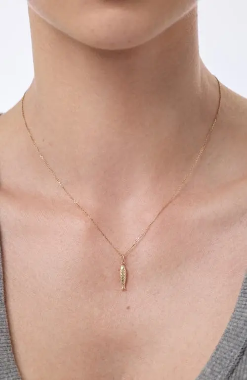 ANA LUISA Solid Yellow Fish Necklace