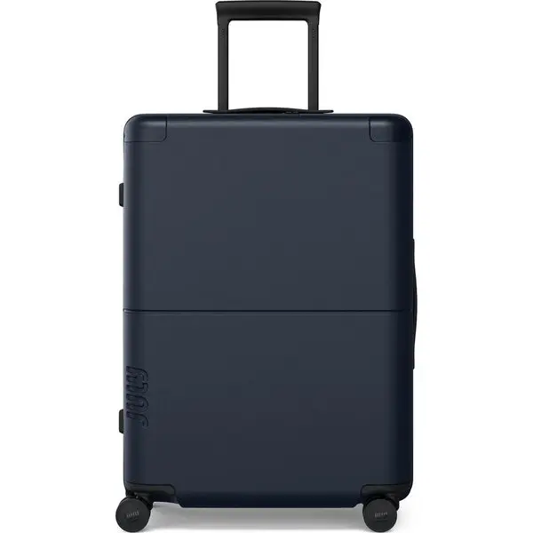 JULY Checked Expandable Luggage - Navy