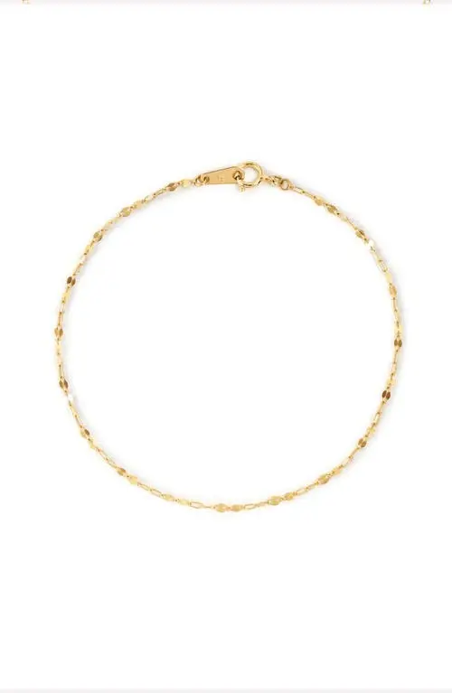 ANA LUISA Solid Yellow Sparkle Link Chain Bracelet - Gold