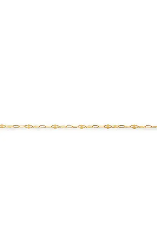 ANA LUISA Solid Yellow Sparkle Link Chain Bracelet