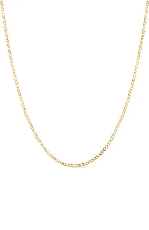 ANA LUISA Solid Yellow Mini Curb Chain Necklace