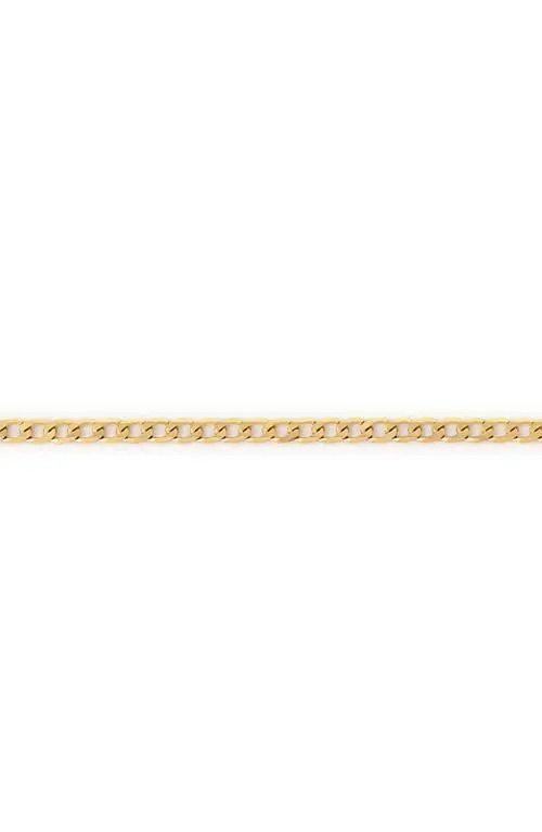 ANA LUISA Solid Yellow Mini Curb Chain Necklace