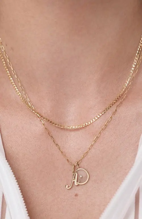 ANA LUISA Solid Yellow Mini Curb Chain Necklace