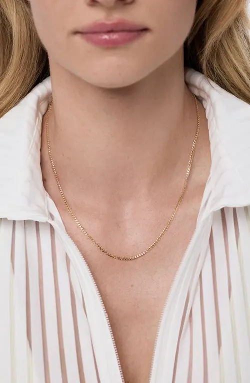 ANA LUISA Solid Yellow Mini Curb Chain Necklace