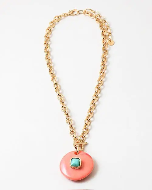 ERIN MCDERMOTT JEWELRY Rosè In Rome Necklace - Pink