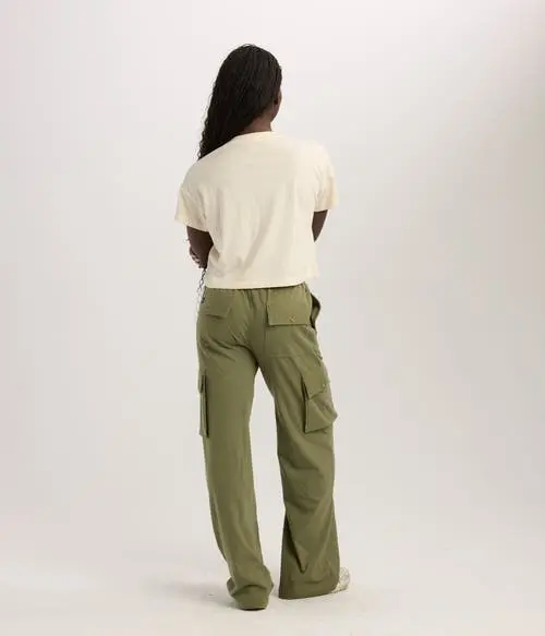 KNOWN SUPPLY Camino Pant Wide Leg Cargo Trousers