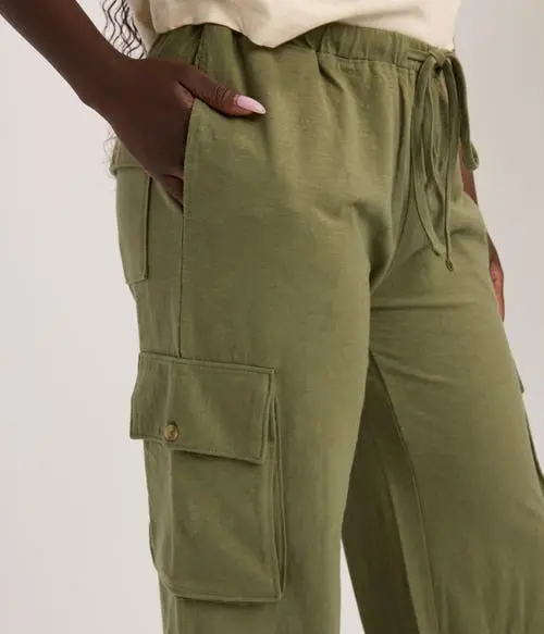 KNOWN SUPPLY Camino Pant Wide Leg Cargo Trousers