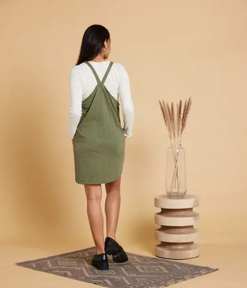 KNOWN SUPPLY Macy Dress - Army