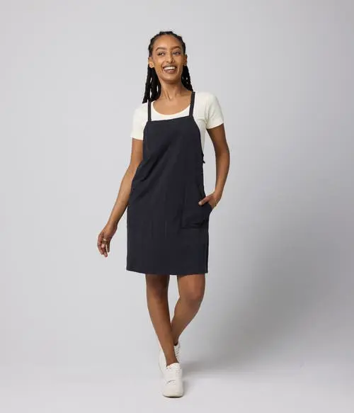 KNOWN SUPPLY Macy Dress - Washed Black