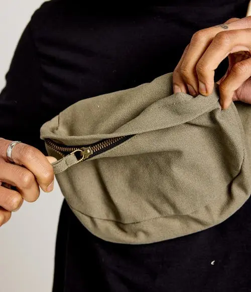 KNOWN SUPPLY Organic Cotton Canvas Belt Bag - Army