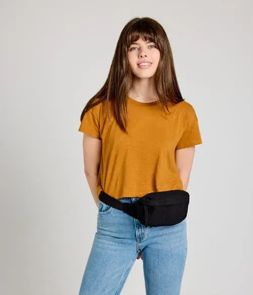 KNOWN SUPPLY Organic Cotton Canvas Belt Bag - Black
