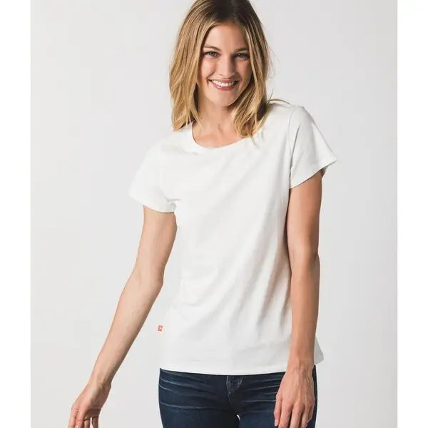 KNOWN SUPPLY Fitted Organic Cotton Crewneck T-shirt - White
