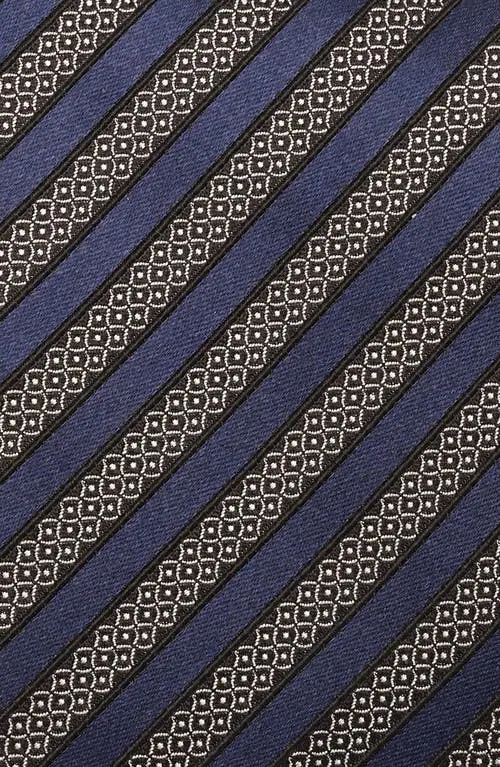 Zegna Stripe Neck Ties - Nvy Strp