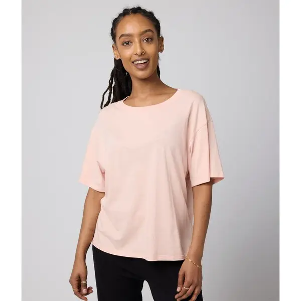 KNOWN SUPPLY Relaxed Organic Cotton T-shirt - Dusty Rose