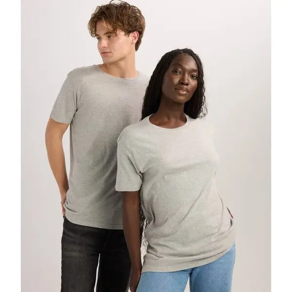 KNOWN SUPPLY Organic Cotton Crewneck T-shirt - Athletic Heather