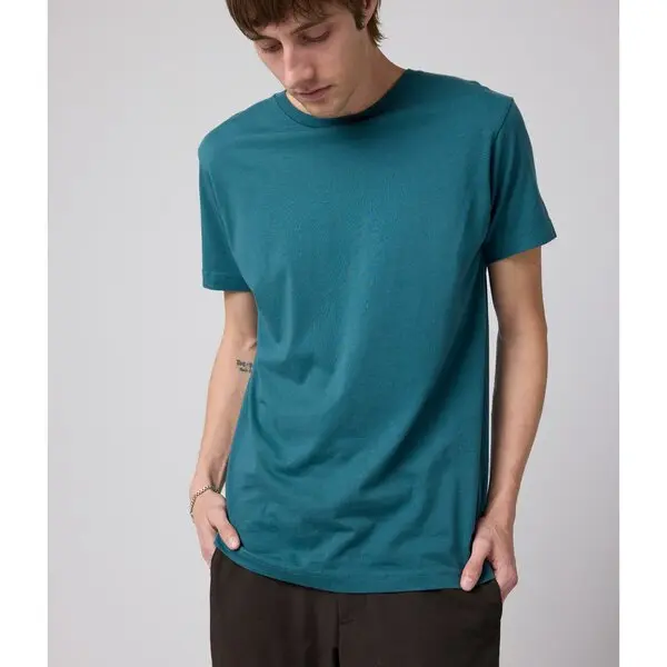 KNOWN SUPPLY Organic Cotton Crewneck T-shirt - Marine