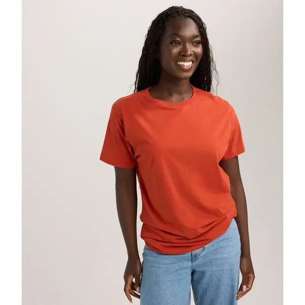 KNOWN SUPPLY Organic Cotton Crewneck T-shirt - Red