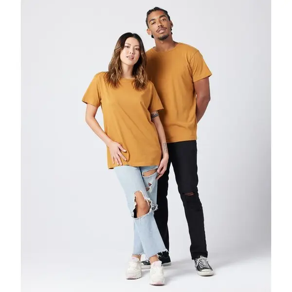 KNOWN SUPPLY Organic Cotton Crewneck T-shirt - Turmeric