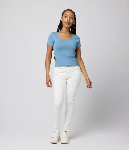 KNOWN SUPPLY Regen Baby Tee - Slate