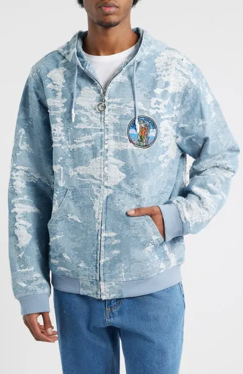 VERYRARE Saint Michael Jacquard Zip-up Hoodie