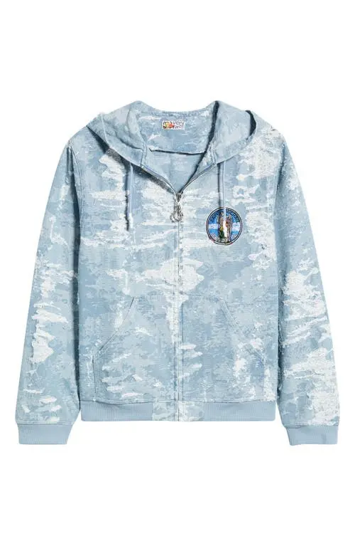 VERYRARE Saint Michael Jacquard Zip-up Hoodie