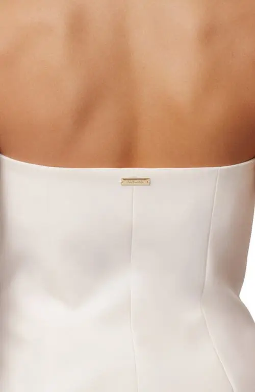 JLUXLABEL Strapless Button Detail Vest - Ivory