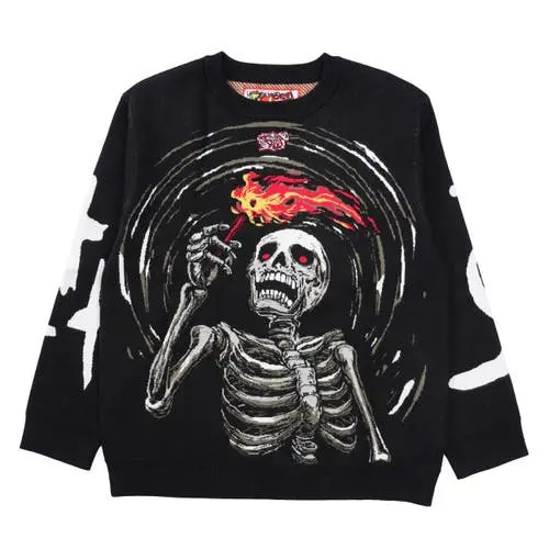 VERYRARE Flame Crewneck - Black