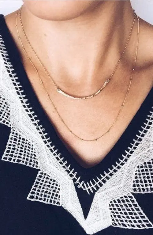 MADE BY MARY Satellite Chain Necklace - Gold