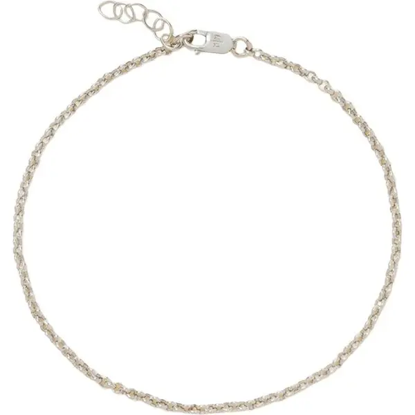 MADE BY MARY Rolo Chain Bracelet - Silver