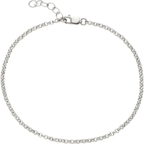 MADE BY MARY Rolo Chain Bracelet - Silver