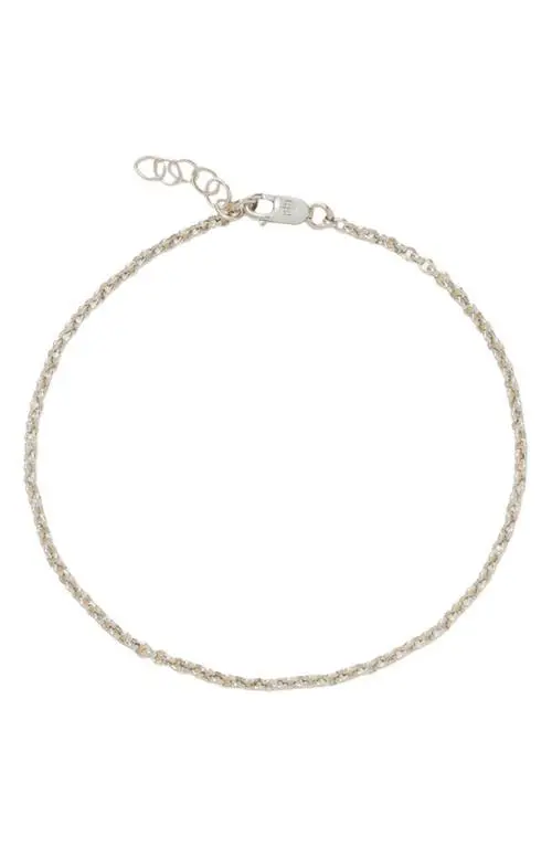 MADE BY MARY Rolo Chain Bracelet - Silver