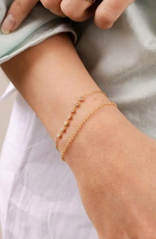 MADE BY MARY Rolo Chain Bracelet - Silver