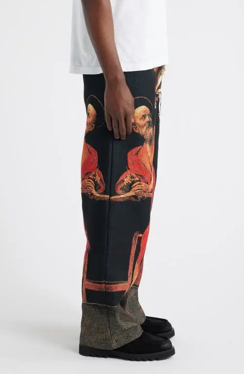 VERYRARE Jacquard Tapestry Knit Pants