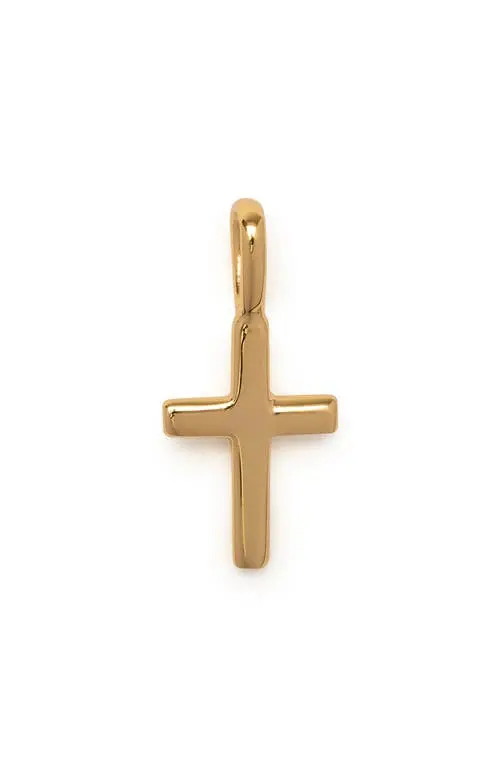 MADE BY MARY Or Sterling Silver Cross Charm - Gold