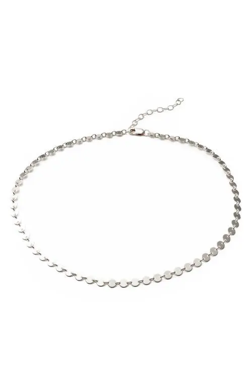 MADE BY MARY Poppy Choker Necklace - Silver