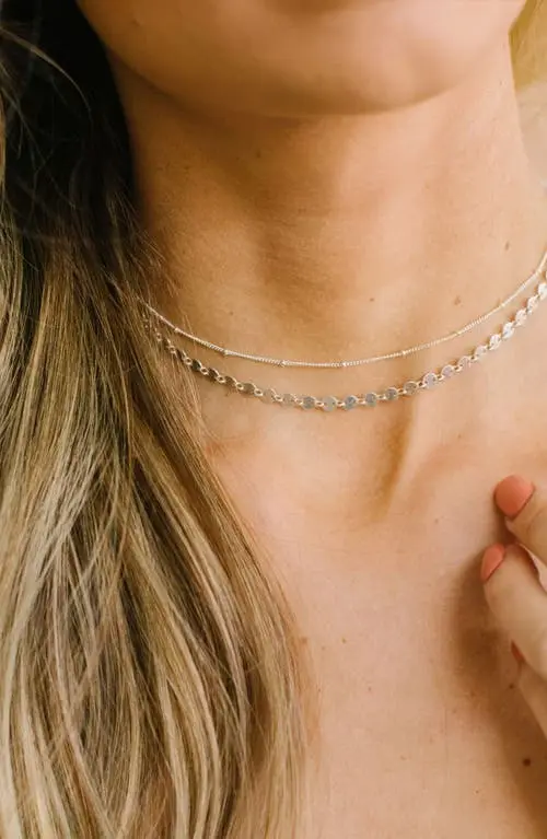 MADE BY MARY Poppy Link Choker In Sterling - Silver