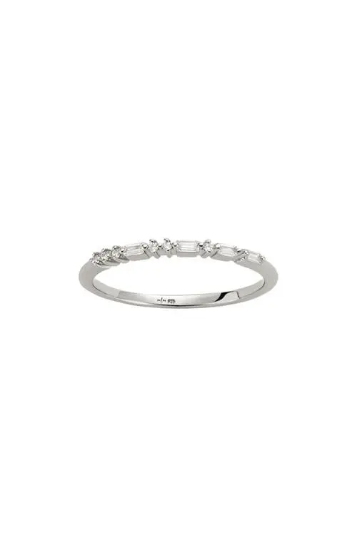 MADE BY MARY I-l-y Morse Code Ring With Cubic Zirconia In Gold Vermeil Or Sterling - Silver